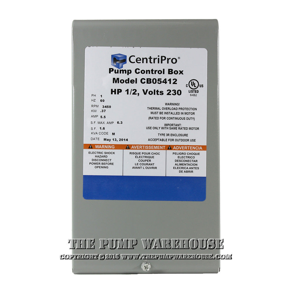 CentriPro QD Control Box | 1/2 HP - 230V – The Pump Warehouse