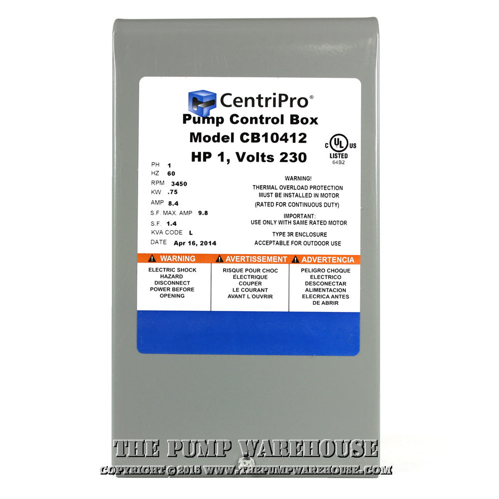 CentriPro QD Control Box | 1 HP - 230V – The Pump Warehouse