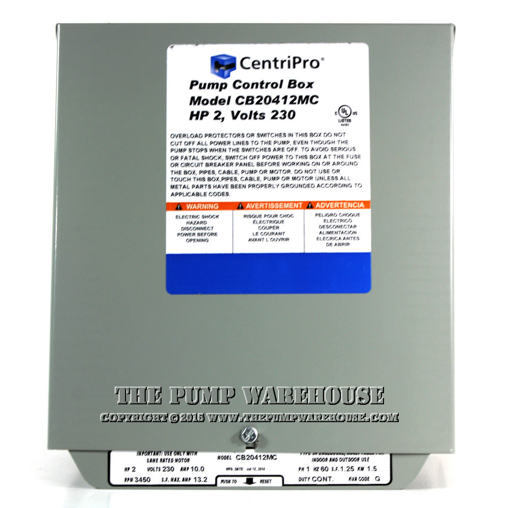CentriPro Magnetic Contactor Control Box | 2 HP - 230V – The Pump Warehouse