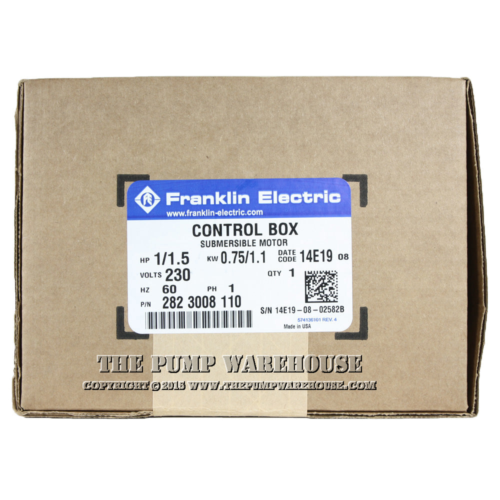 Franklin Electric Standard Control Box | 1 1/2 HP - 230V – The Pump ...