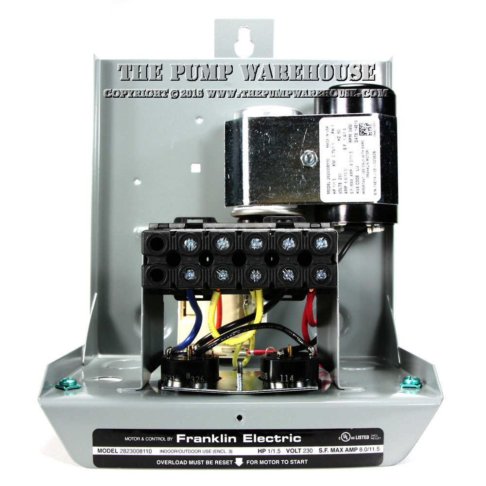 Franklin Electric Standard Control Box | 1 1/2 HP - 230V – The Pump ...