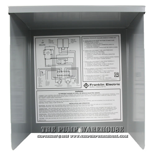Franklin Deluxe Control Box | 3 HP - 230V – The Pump Warehouse