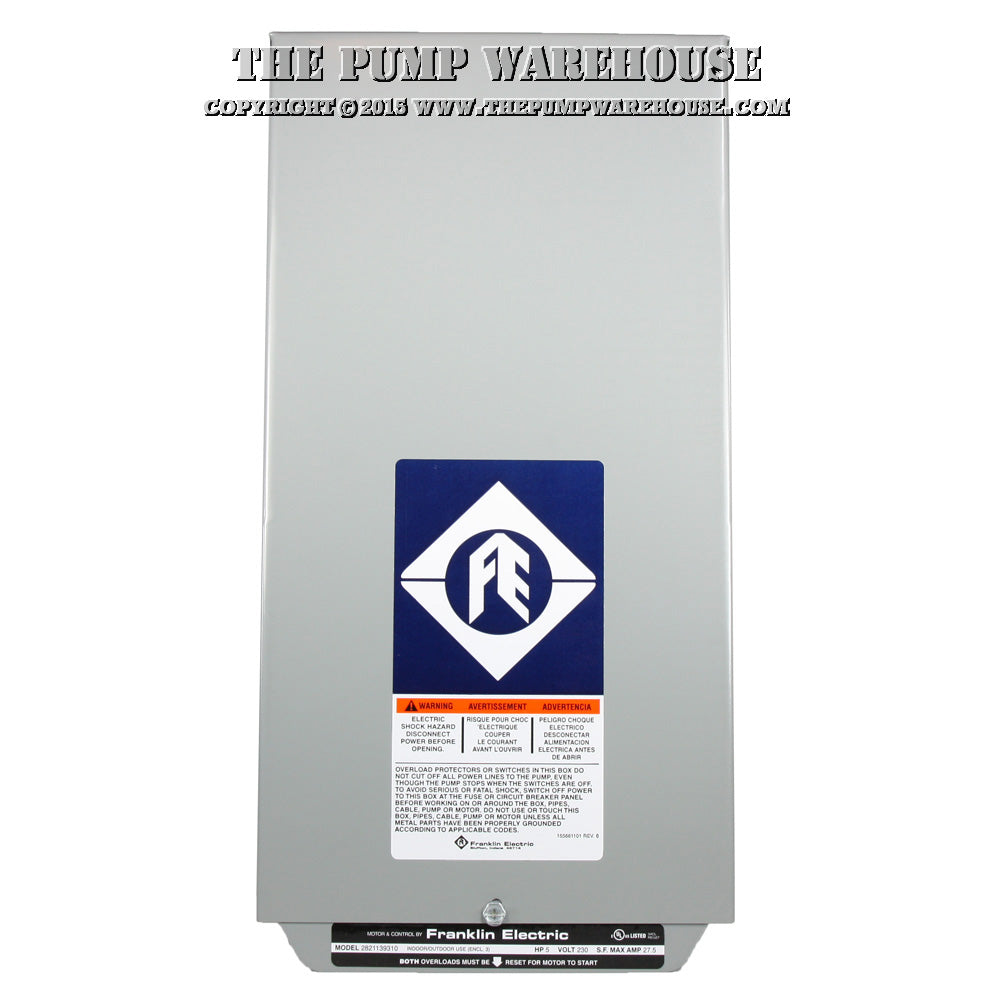 Franklin Electric Deluxe Control Box | 5 HP - 230V – The Pump Warehouse