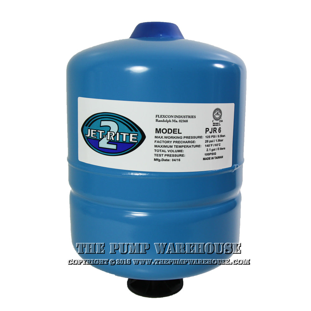 Jet Rite 2 Well Tank PJR6 2.1 Gallon – The Pump Warehouse